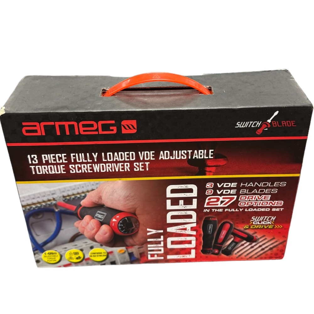 New Armeg 13 Piece Fully Loaded VDE Adjustable Torque ScrewDriver Set ...